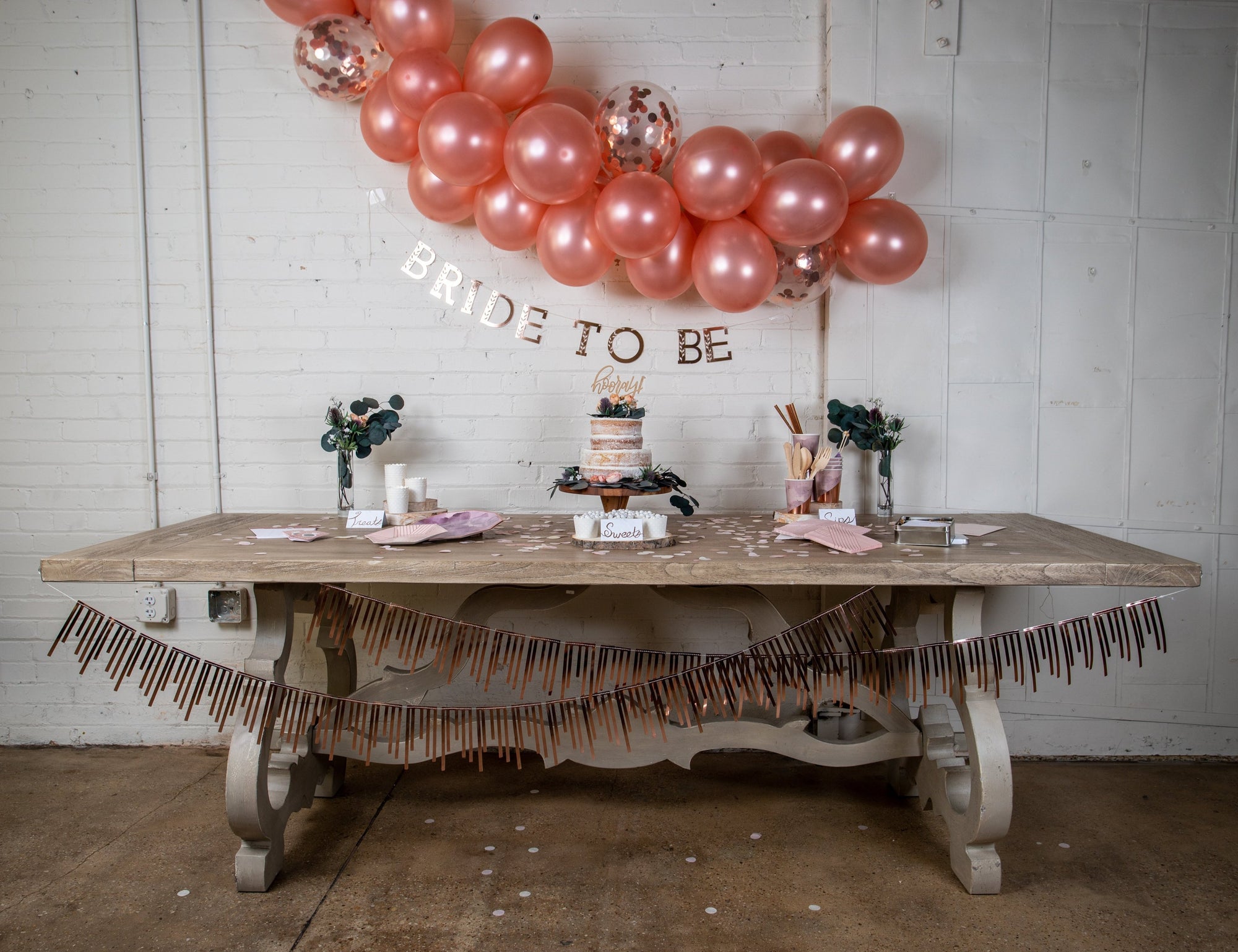 Rose gold party store